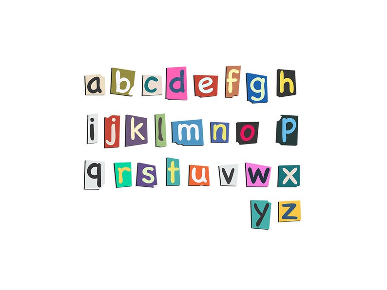 Anonymous Letters SVG - Newsletter Alphabet SVG - Etsy