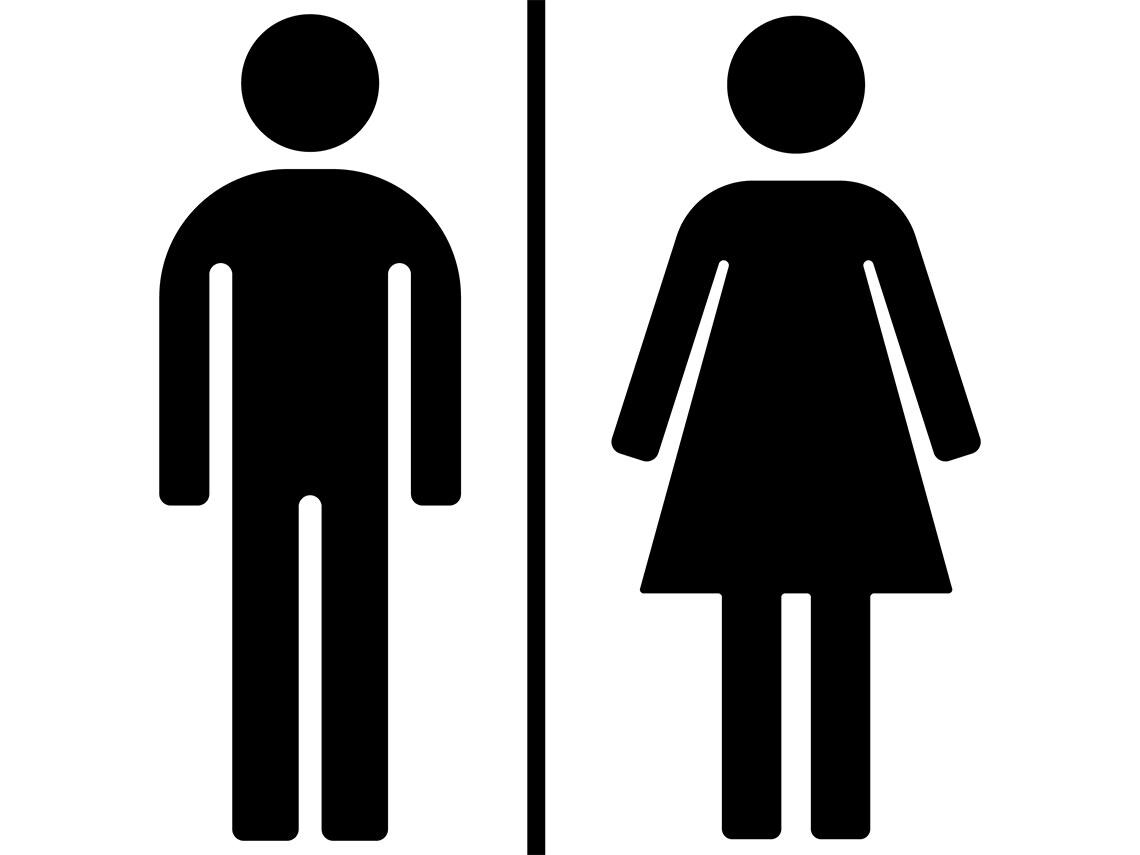 Restroom Sign Icons Set - Gender, Disability, Baby Changing, Shower ...