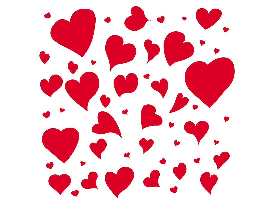 Hearts Background SVG - Heart Bundle SVG - Etsy