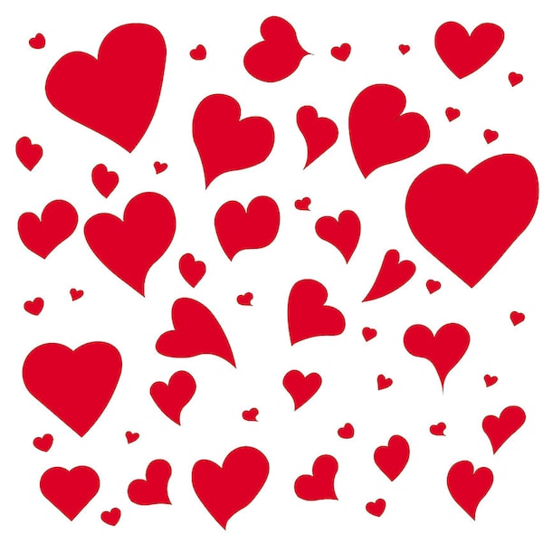 Heart Cluster Svg - Etsy