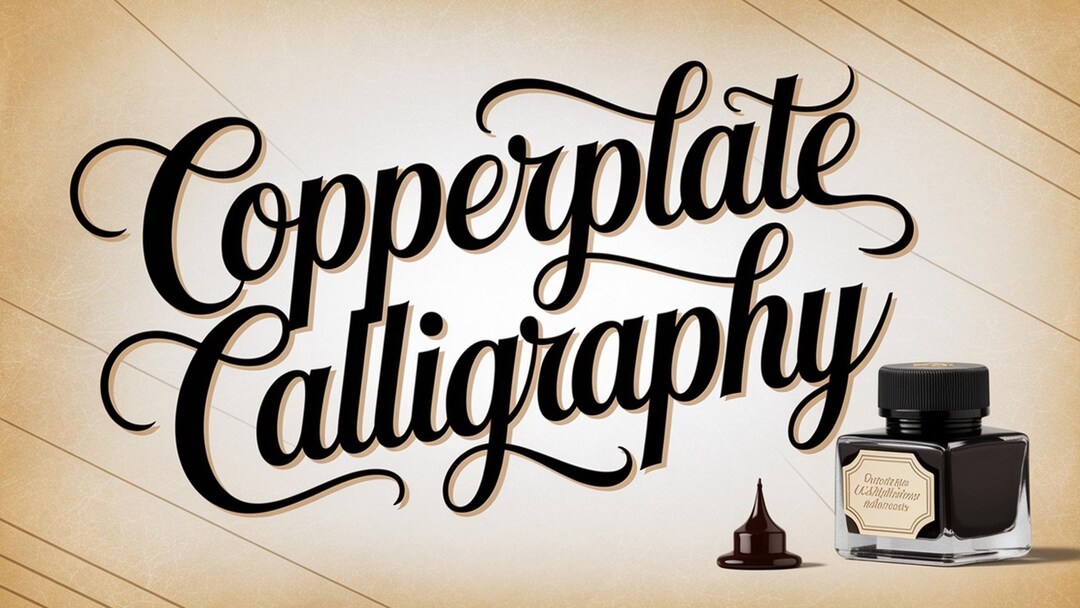 Copperplate Calligraphy Practice Poster – Basic Training Sheet for ...