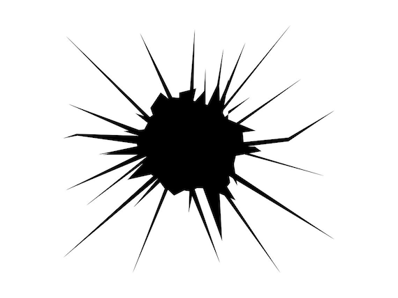 Shattered Glass Digital Broken Glass SVG | Etsy