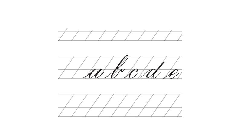 Copperplate Calligraphy Practice Poster – Basic Training Sheet for ...