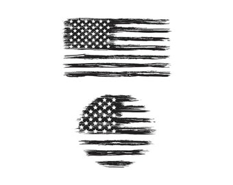 Grunge USA Flag SVG - Distressed American Flag - Etsy