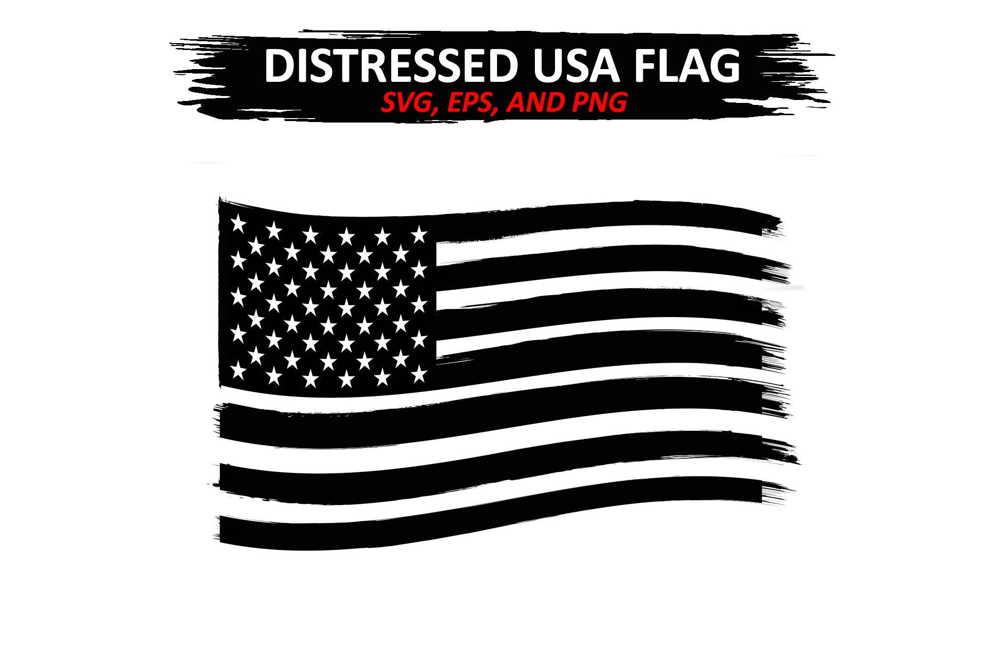 Distressed American Flag SVG - USA Flag - Etsy