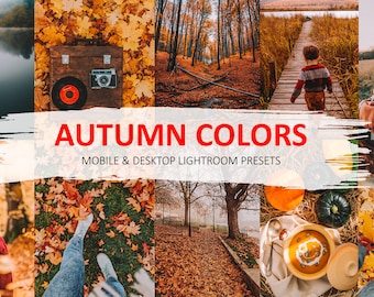 7 Bright AUTUMN Presets, Instagram Presets, Lightroom MOBILE Presets ...