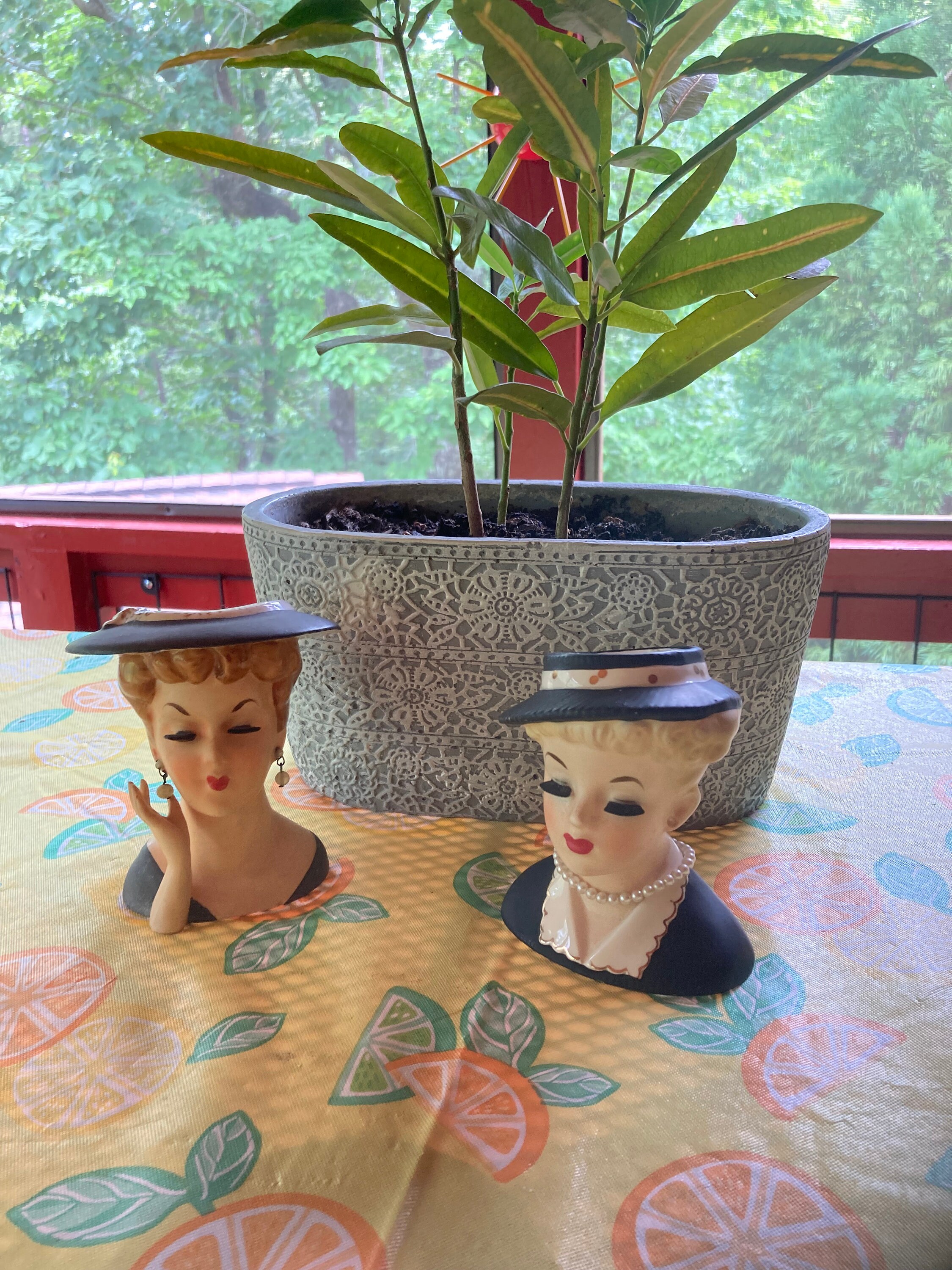 Pair of 4 1/2 Vintage Head Vases - Etsy