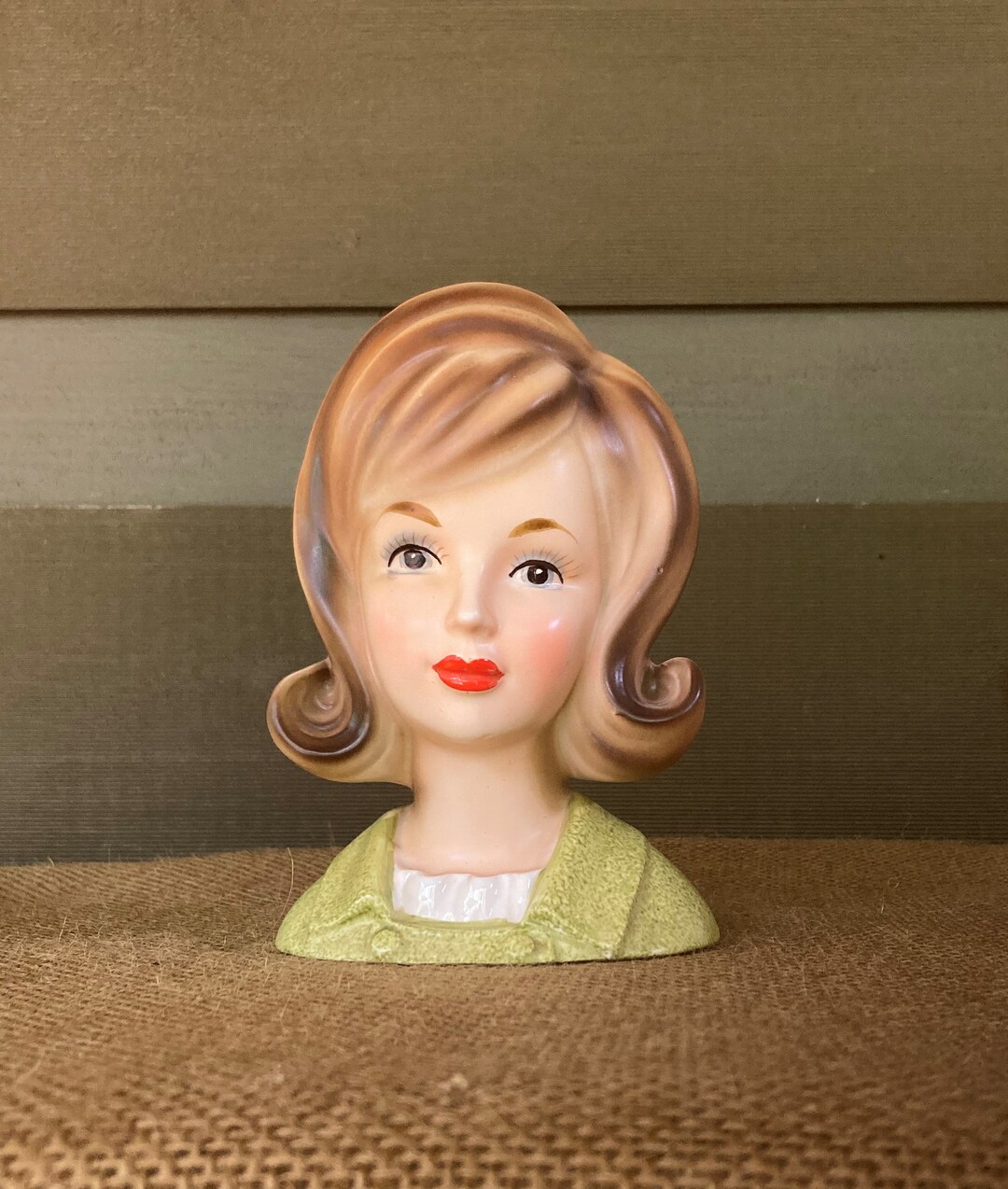 5 1/2" INARCO E-2783 Vintage Lady Headvase - Etsy