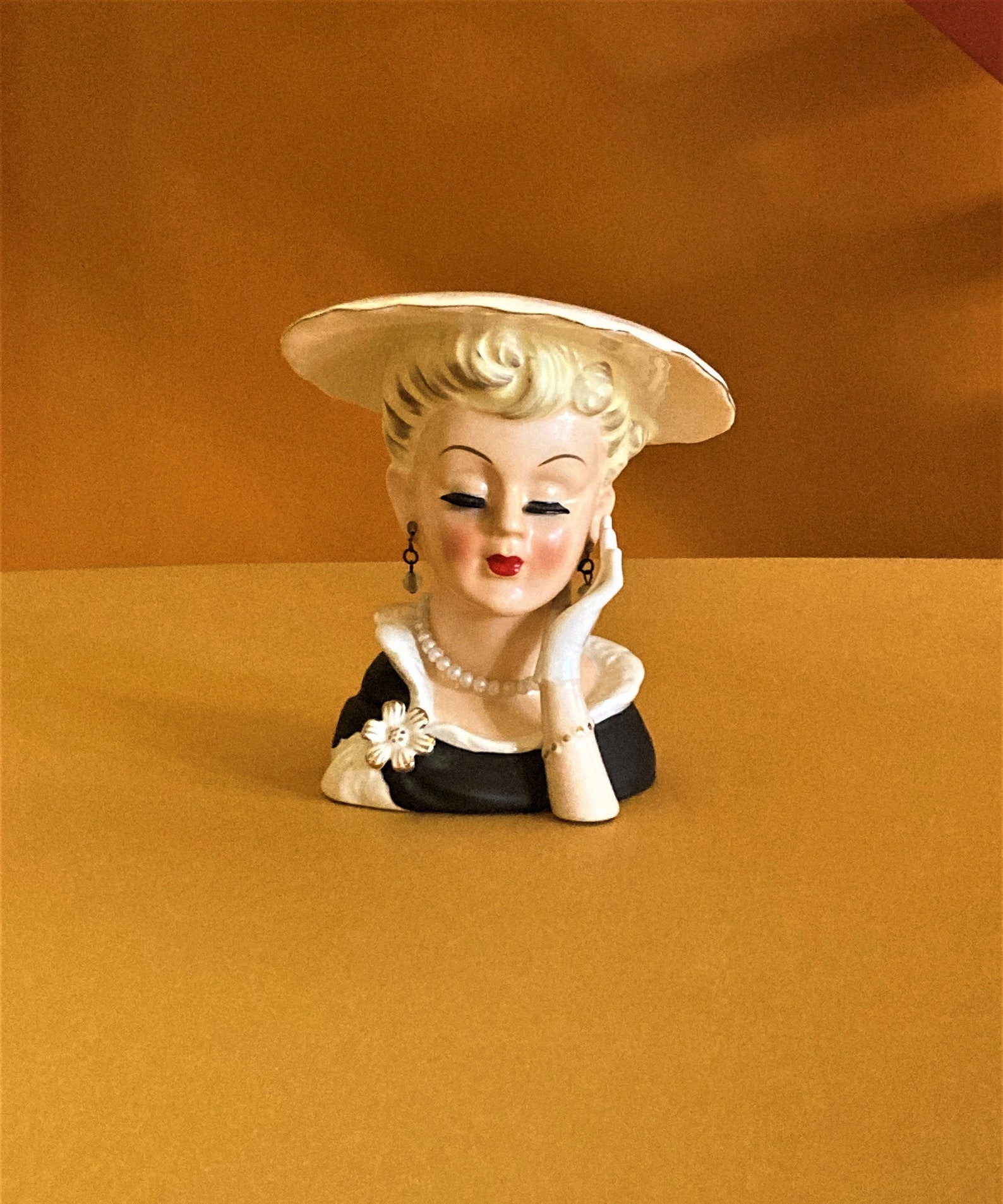 6" Vintage Lady Headvase - Etsy