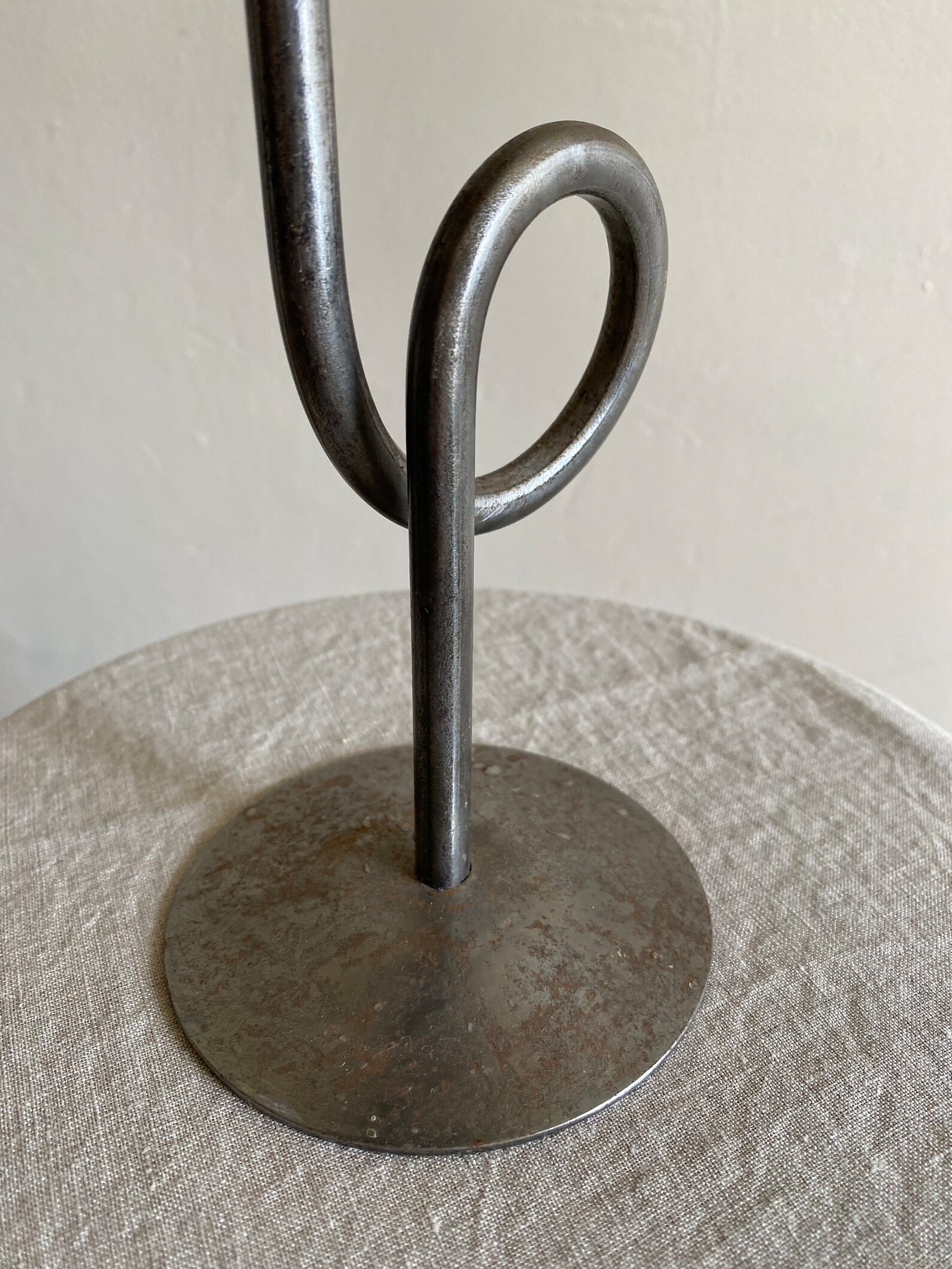 Modernist Loop Candle Stick Holder, French Vintage Candlestick With ...