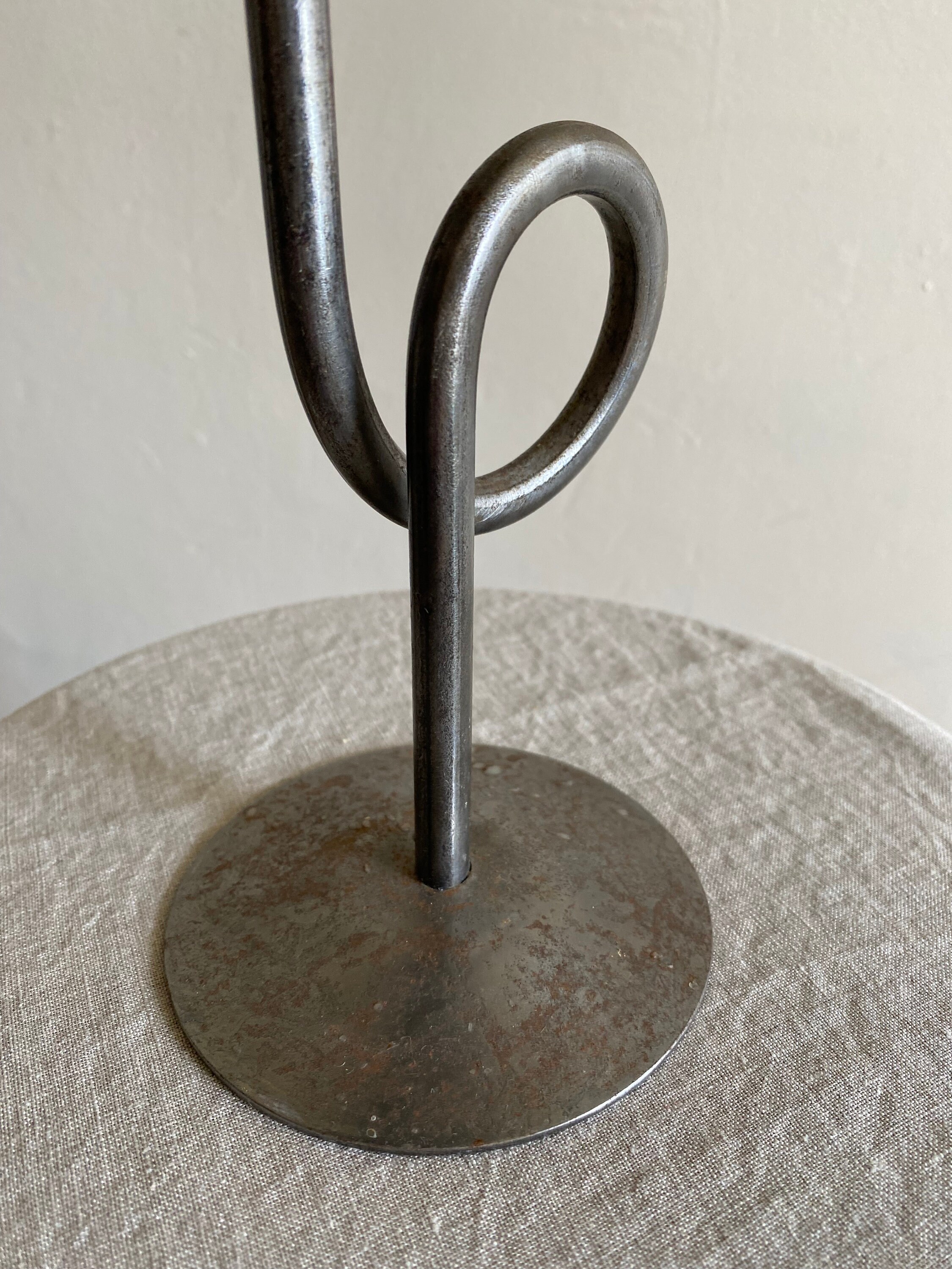 Modernist Loop Candle Stick Holder, French Vintage Candlestick With ...