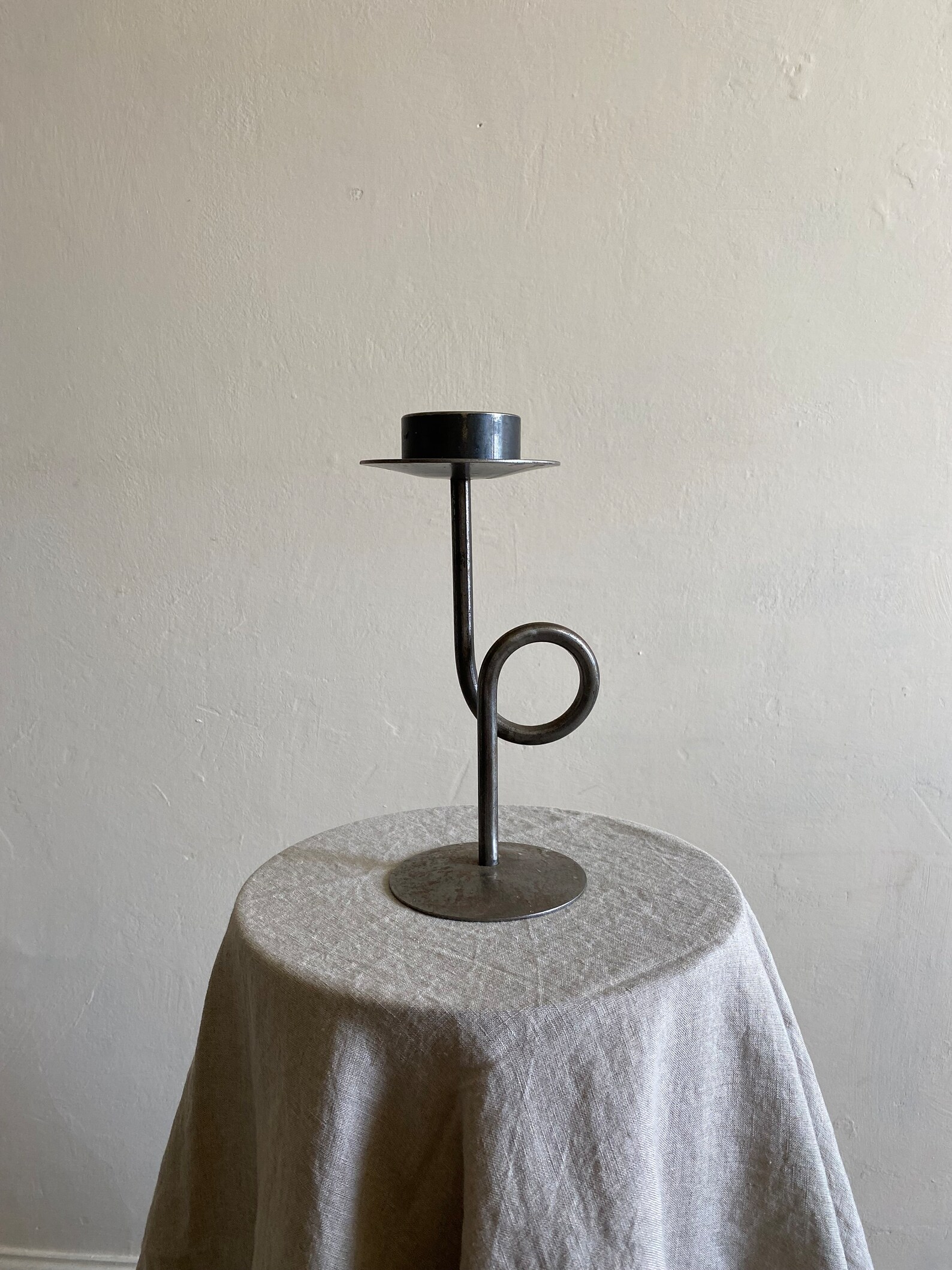 Modernist Loop Candle Stick Holder, French Vintage Candlestick With ...