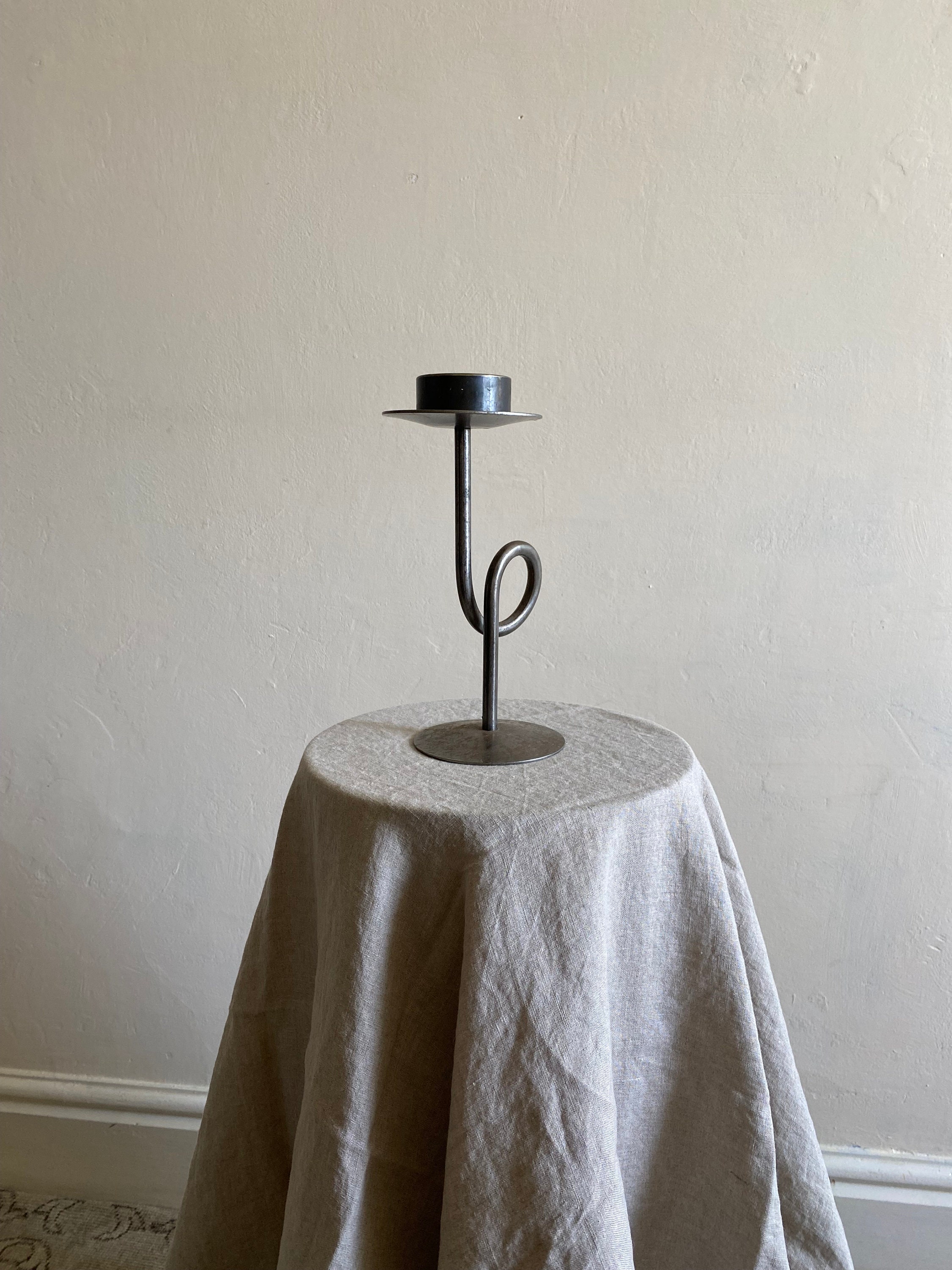 Modernist Loop Candle Stick Holder, French Vintage Candlestick With ...