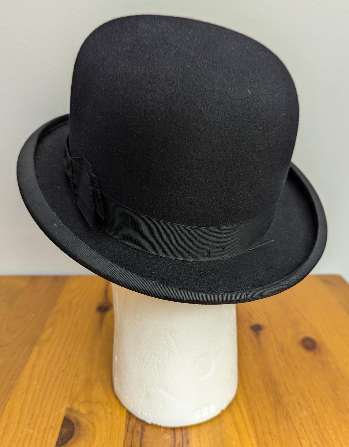 Vintage Black Bowler Hat - Etsy