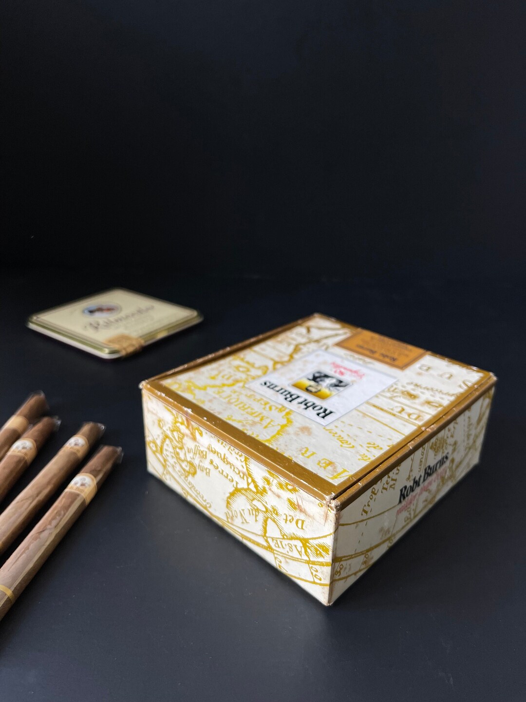 Vintage Robt Burns Cigarette Box, Old Cigar Carton Box. Vintage ...