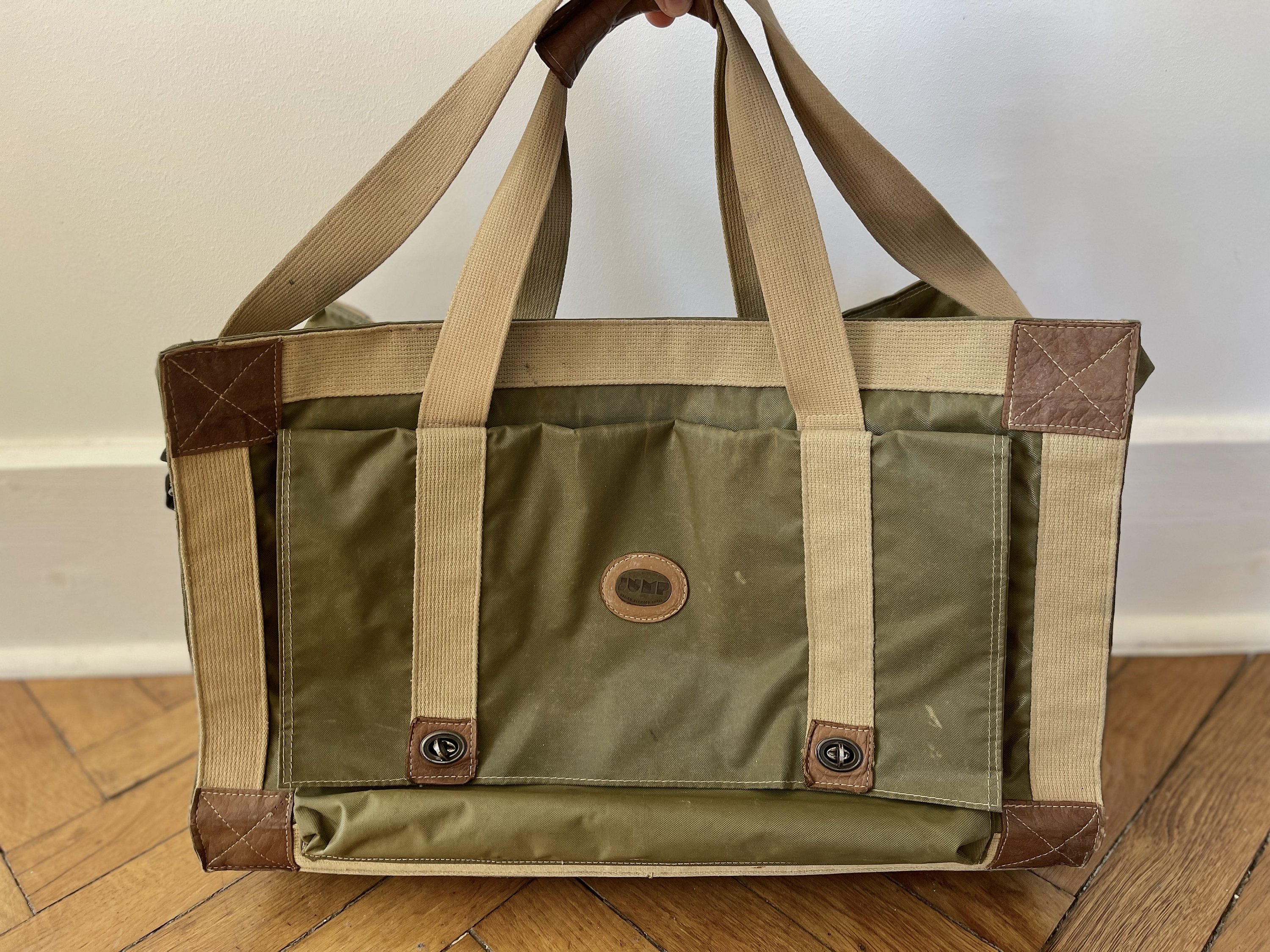 Vintage Heavy Duty JUMP Travel Bag. Design Bernard Ehret Paris. Large ...