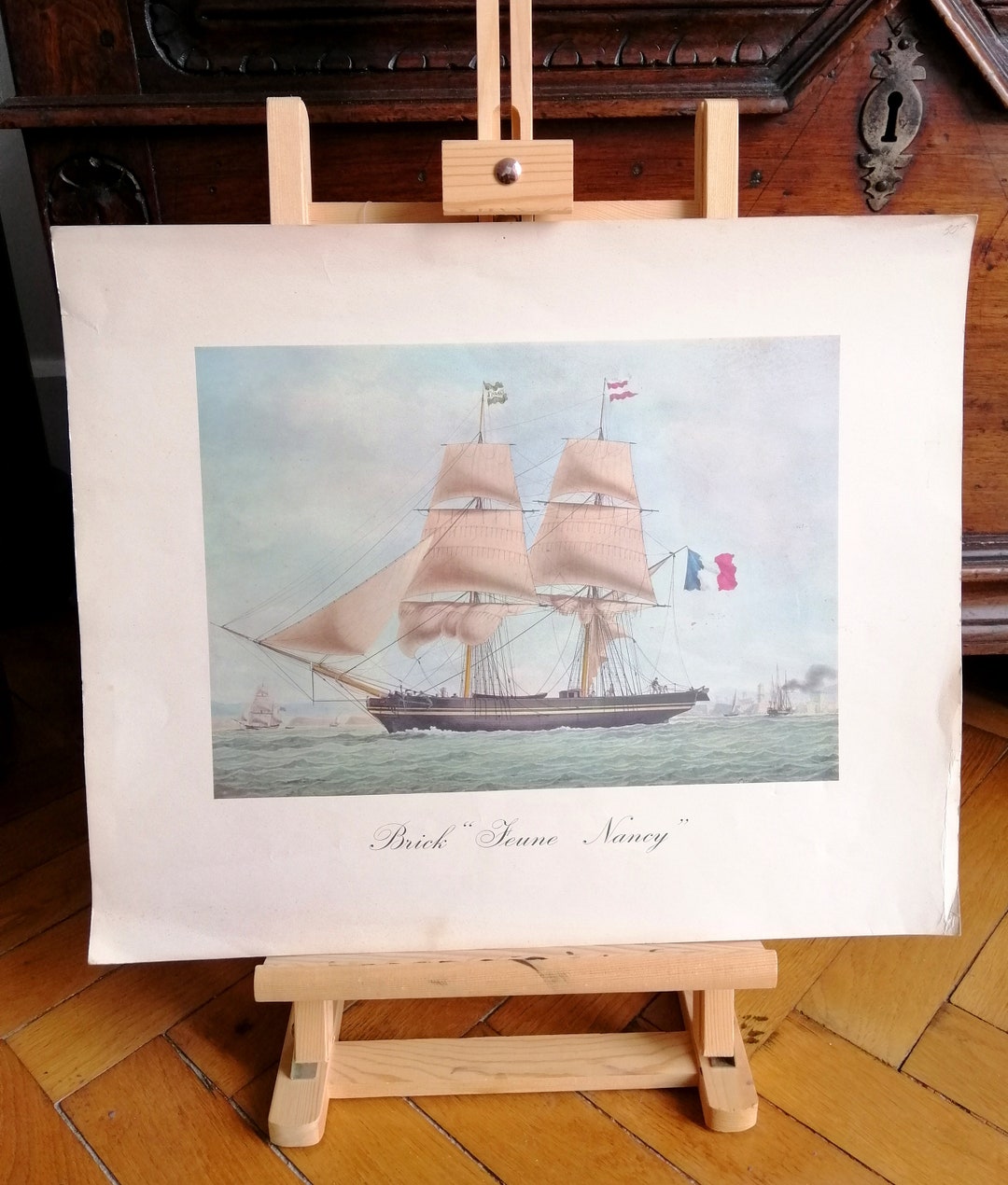 Lithograph Print. A Reproduction for Antoine Roux's (1765-1835) Work. A ...