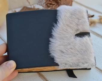 Green Vintage Style Genuine Leather Tie Journal - Handmade Fur Writing ...