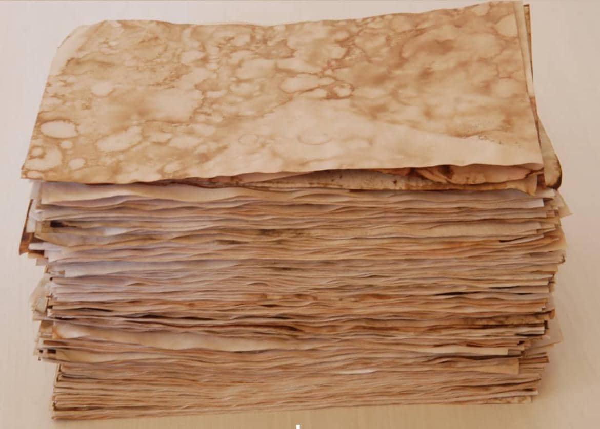 200 Sheets Coffee Stained Paper, Tea Dyed Paper for Junk Journal, Old ...
