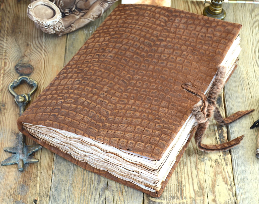 A4 Genuine Leather Large Journal - Leather Bound Writing Journal ...