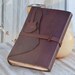 Leather Fur Cover Writing Journal - Fluffy Handmade Vintage Style Diary ...
