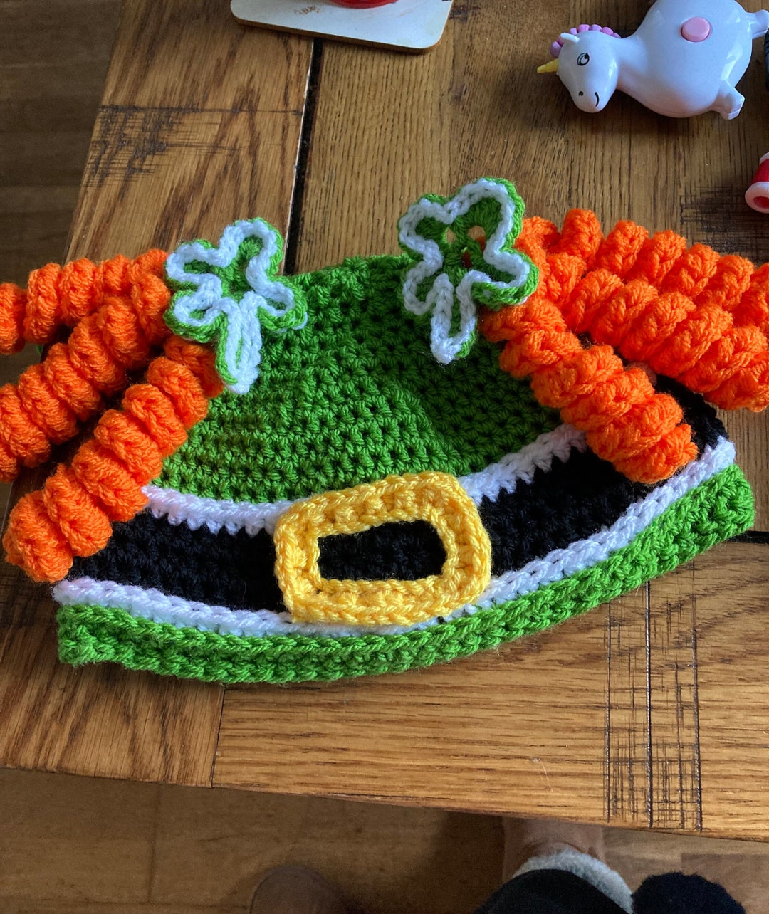 Crochet Pigtails Leprechaun Hat/st Patricks Day Hat/irish Pigtail ...