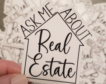 Real Estate Agent Decal - Etsy
