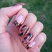 Fall Tortie Nails Tortoiseshell Inspired Gold Chrome Gel Press on Nails ...