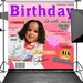 Digital Magazine Girl Photo Birthday Backdrop, Personalized Party ...