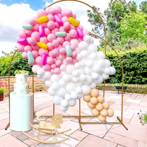 3 Pcs Set Wedding Party Arch Decor Metal Floral (NO COVERS INCLUDED ...