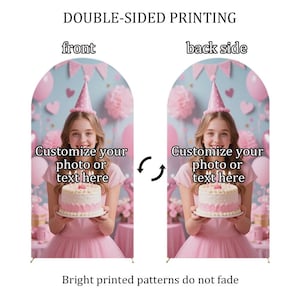 Custom Arch Backdrop Cover: Spandex Fabric, Double-sided Printing ...