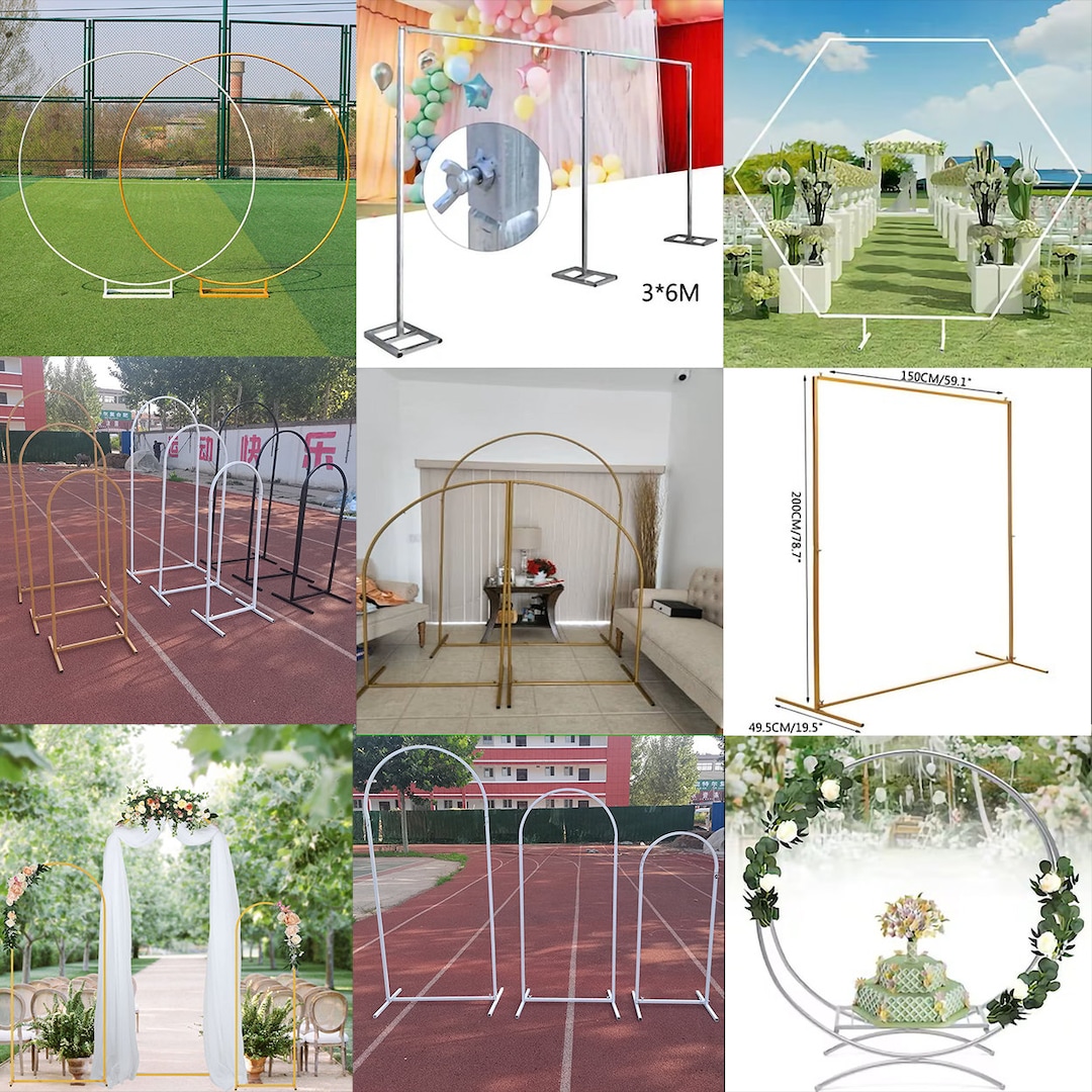 Metal Arch Stands Balloon Arch Stand Decor Background Props - Etsy