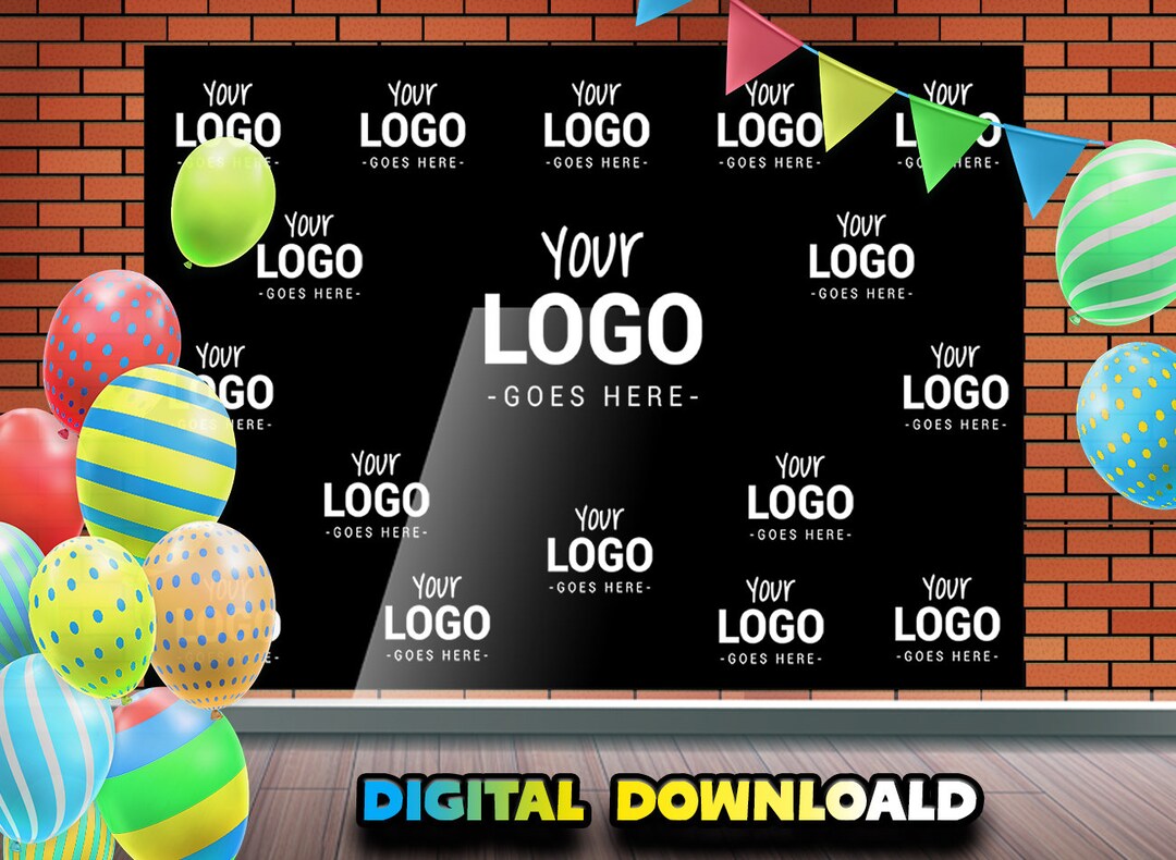 Your Logo Advertising Banner Backdrop Many Themes Available Vinyl ...