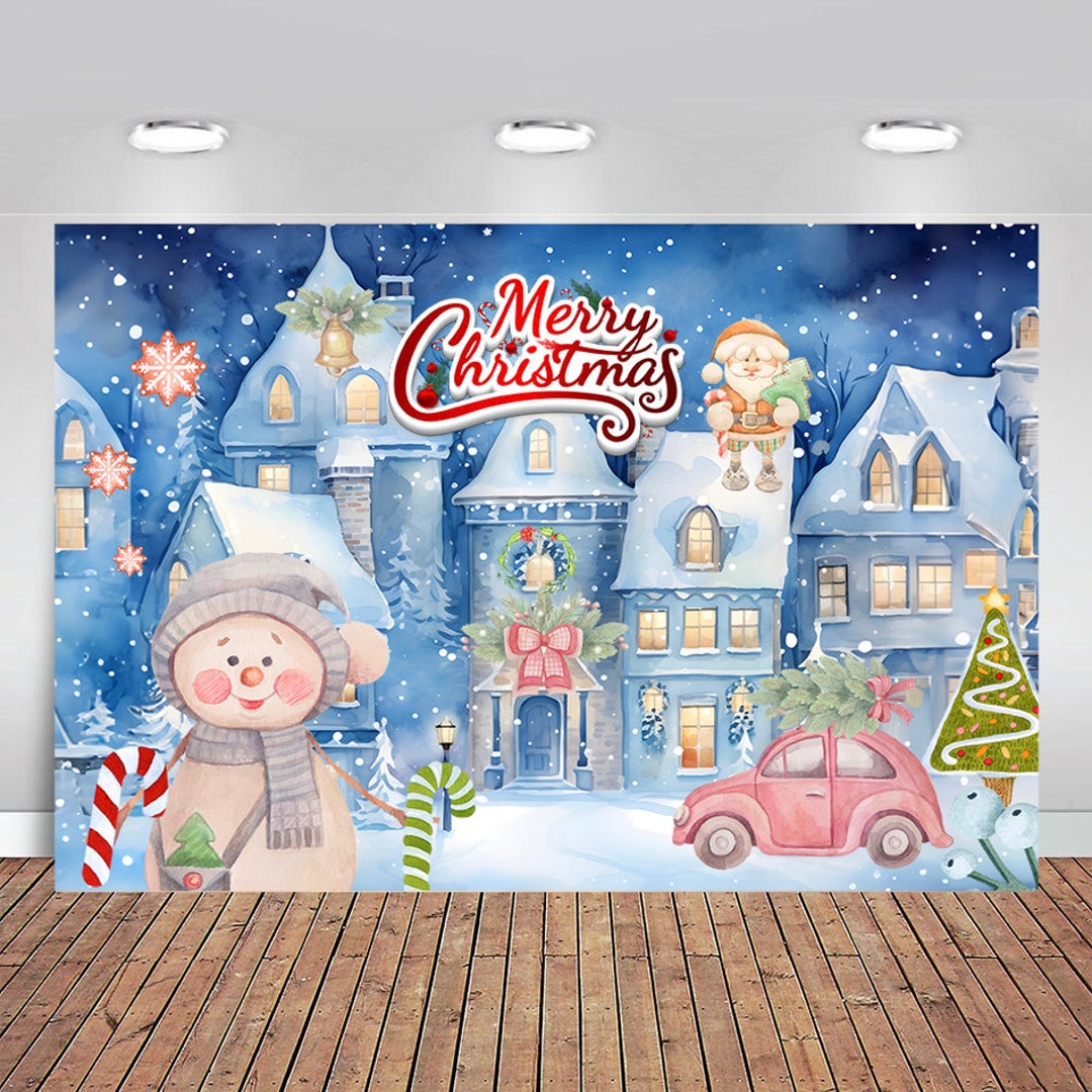 Blue White Christmas Birthday Baby Shower Merry Christmas - Etsy