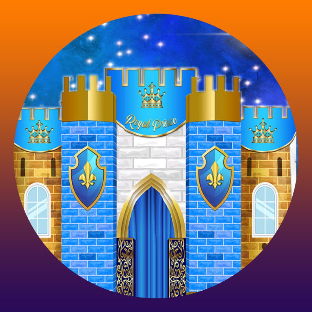Medieval Boy Castle Backdrop, Prince Medieval Party Decorations Knight ...