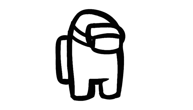 Among Us Crewmate Face Mask Decal | Etsy