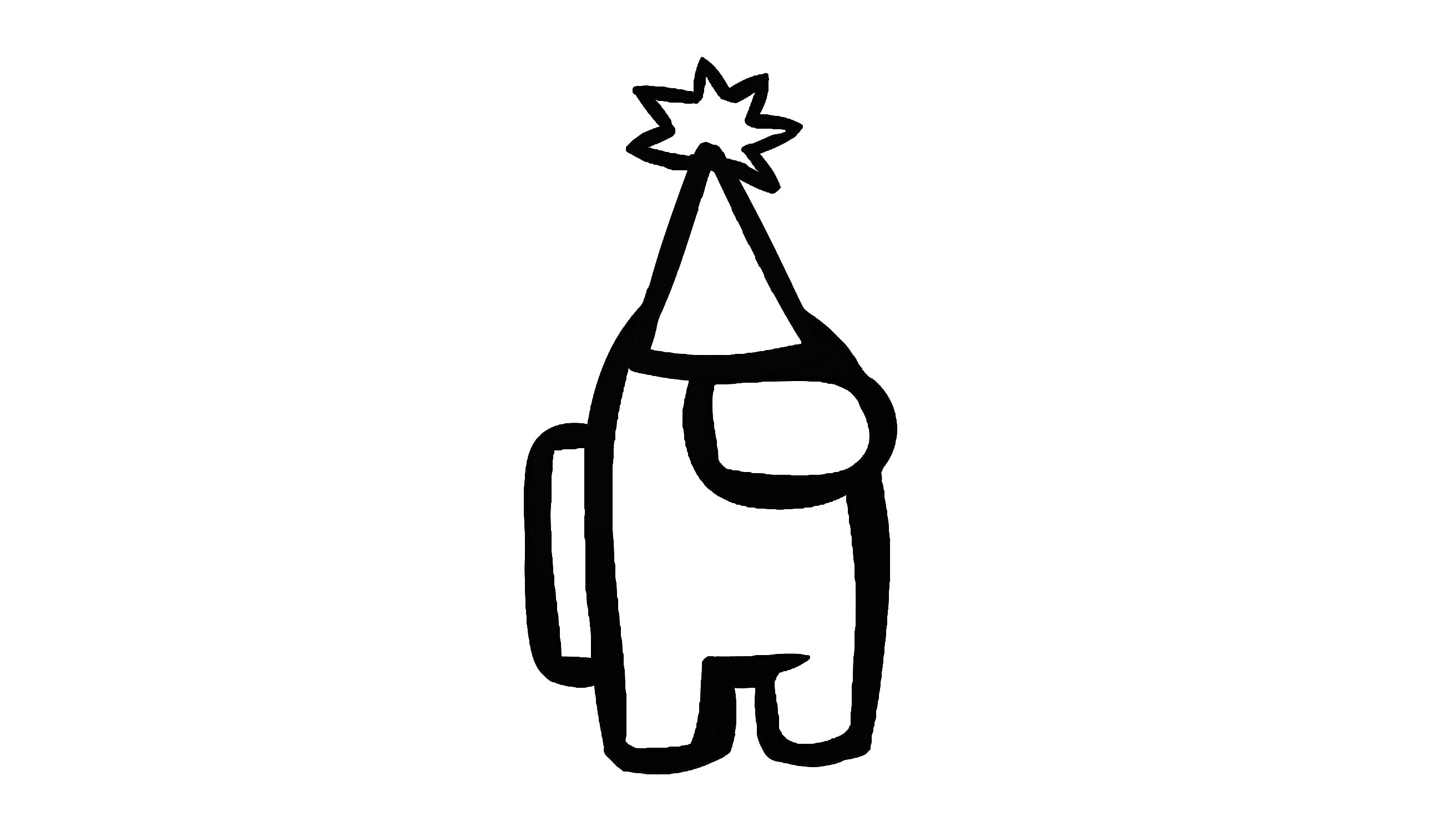 Among Us Crewmate Party Hat Decal | Etsy