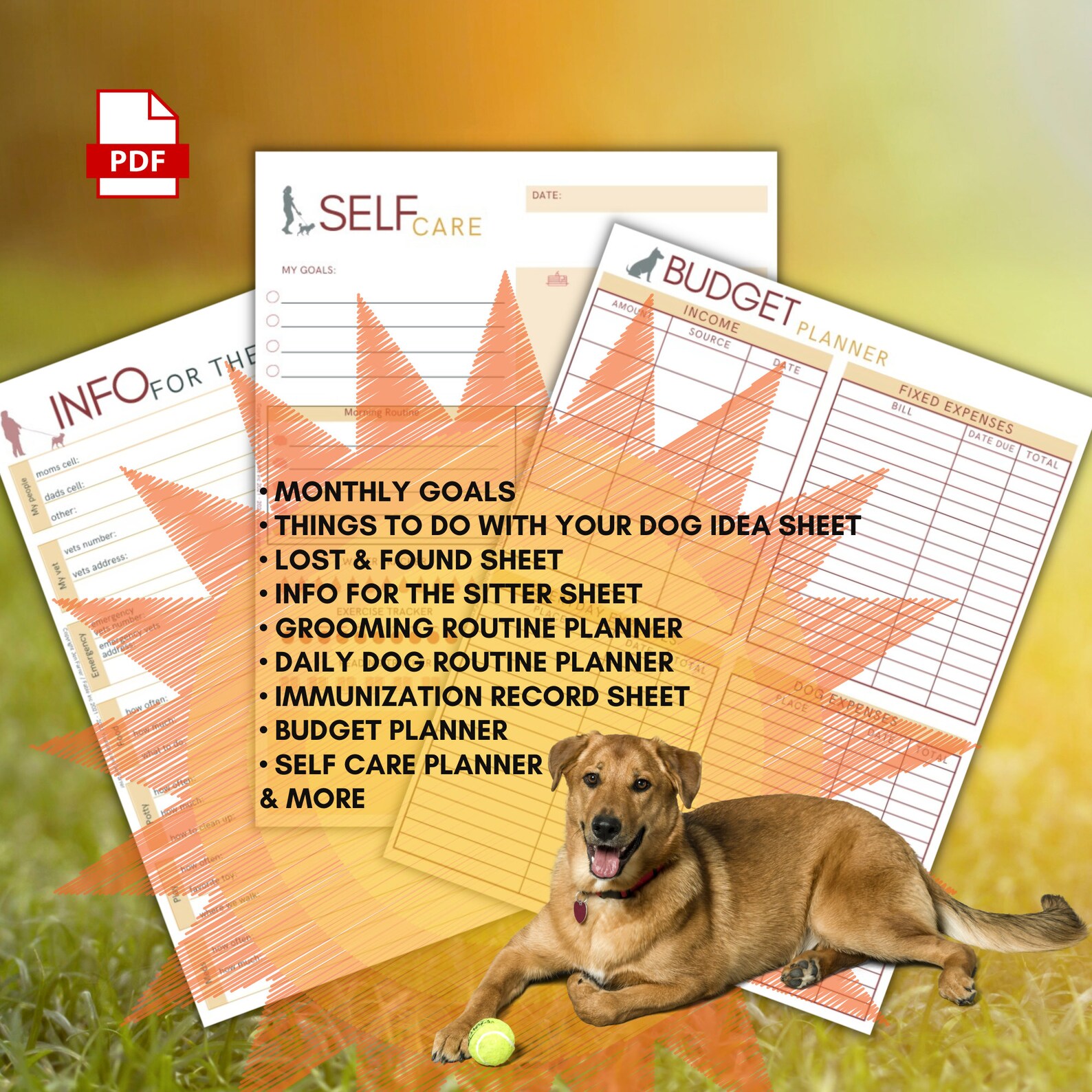 Dog Planner Dog Training Checklists Dog Trick Ideas - Etsy