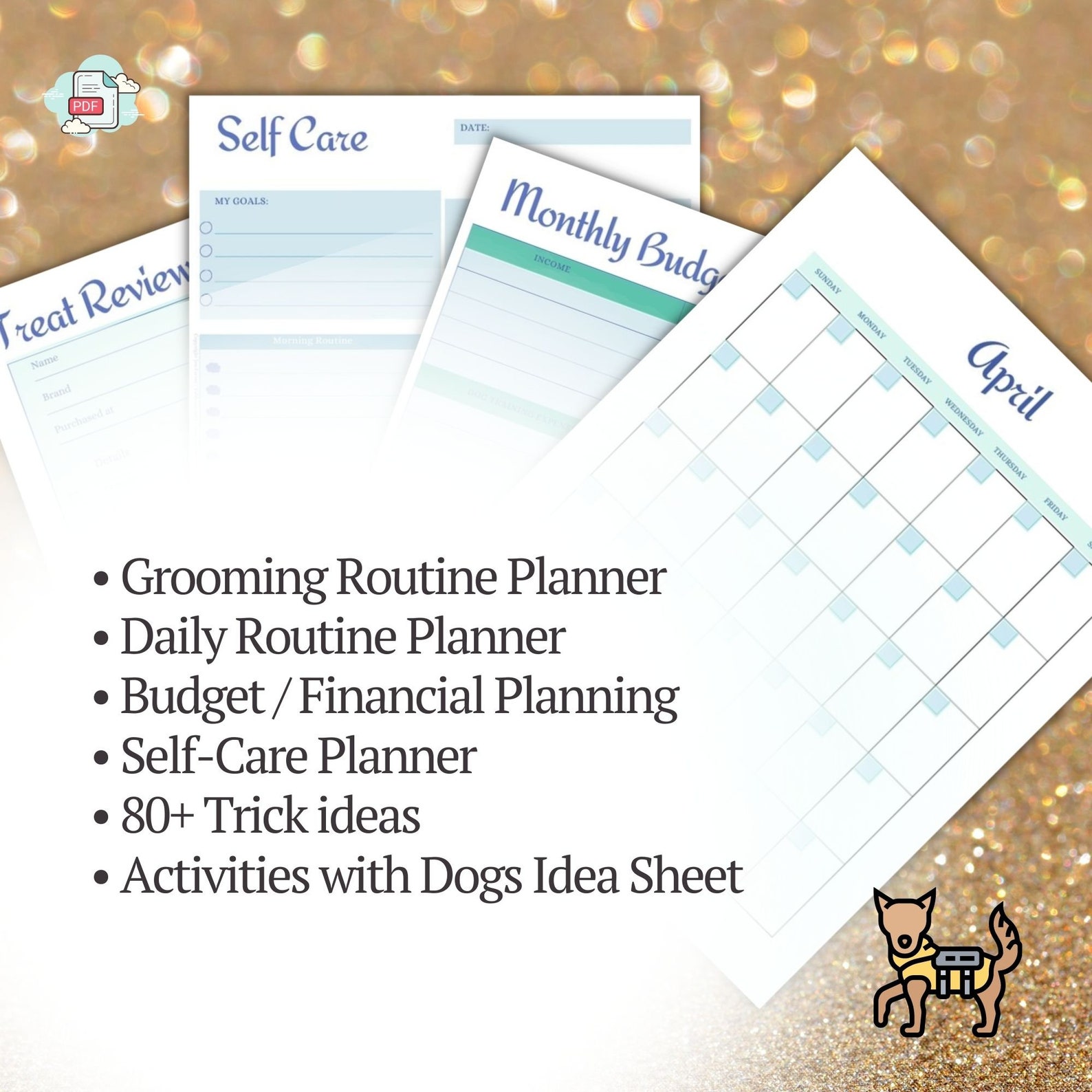 Service Dog Training Log, Task, Socialization & PA Checklists | How to ...