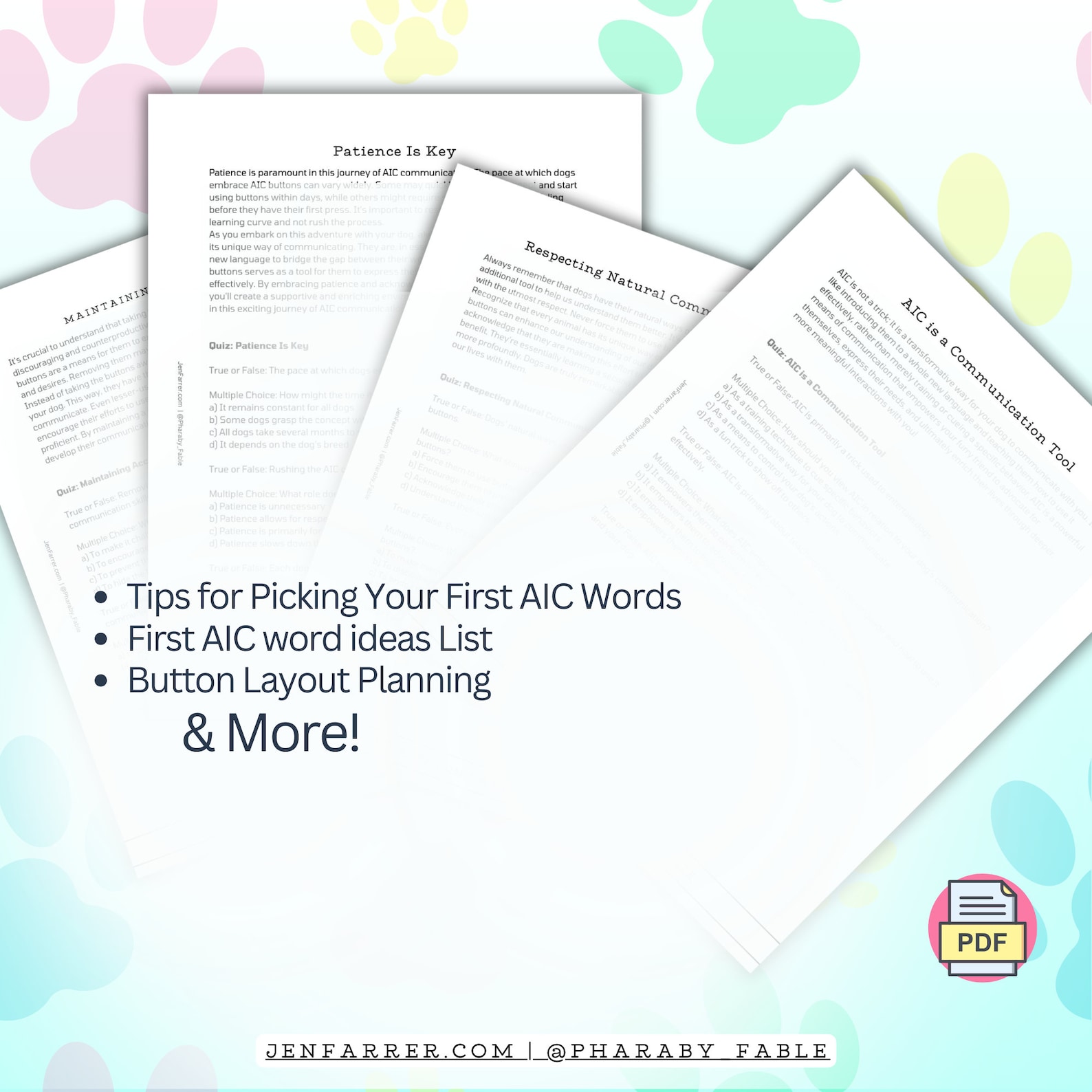 Talking Pet Quick Start Guide | Your Roadmap to AIC Success | AIC ...