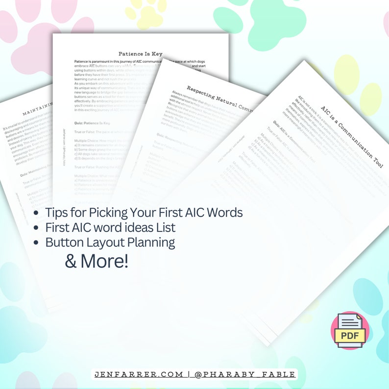 Talking Pet Quick Start Guide | Your Roadmap to AIC Success | AIC ...