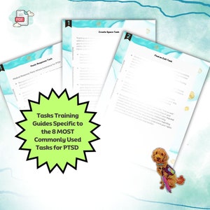 PTSD Service Dog Task Training Book for Owner Trainers, Service Dog ...