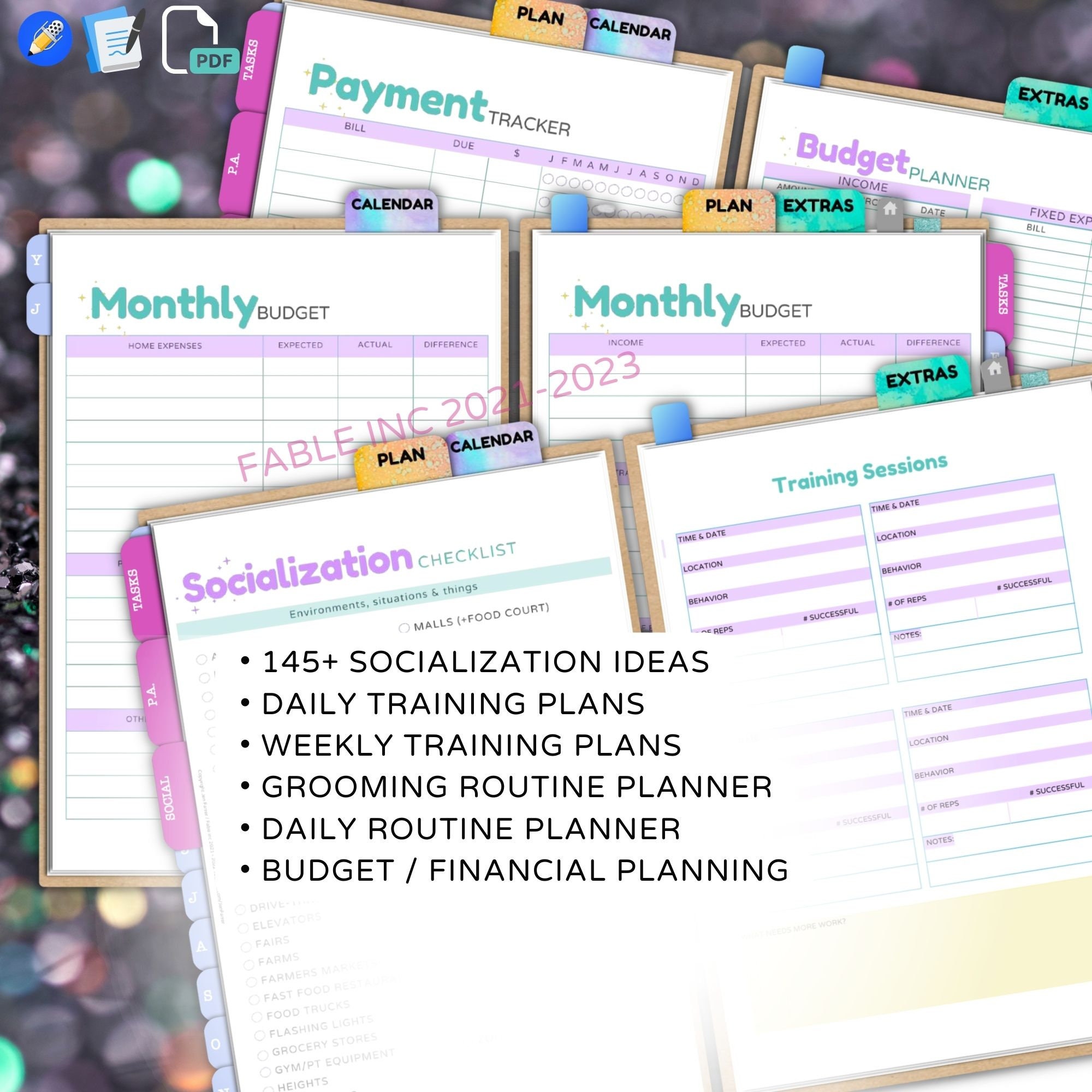 Service Dog Training Planner | Socialization, Tasks,public Access ...