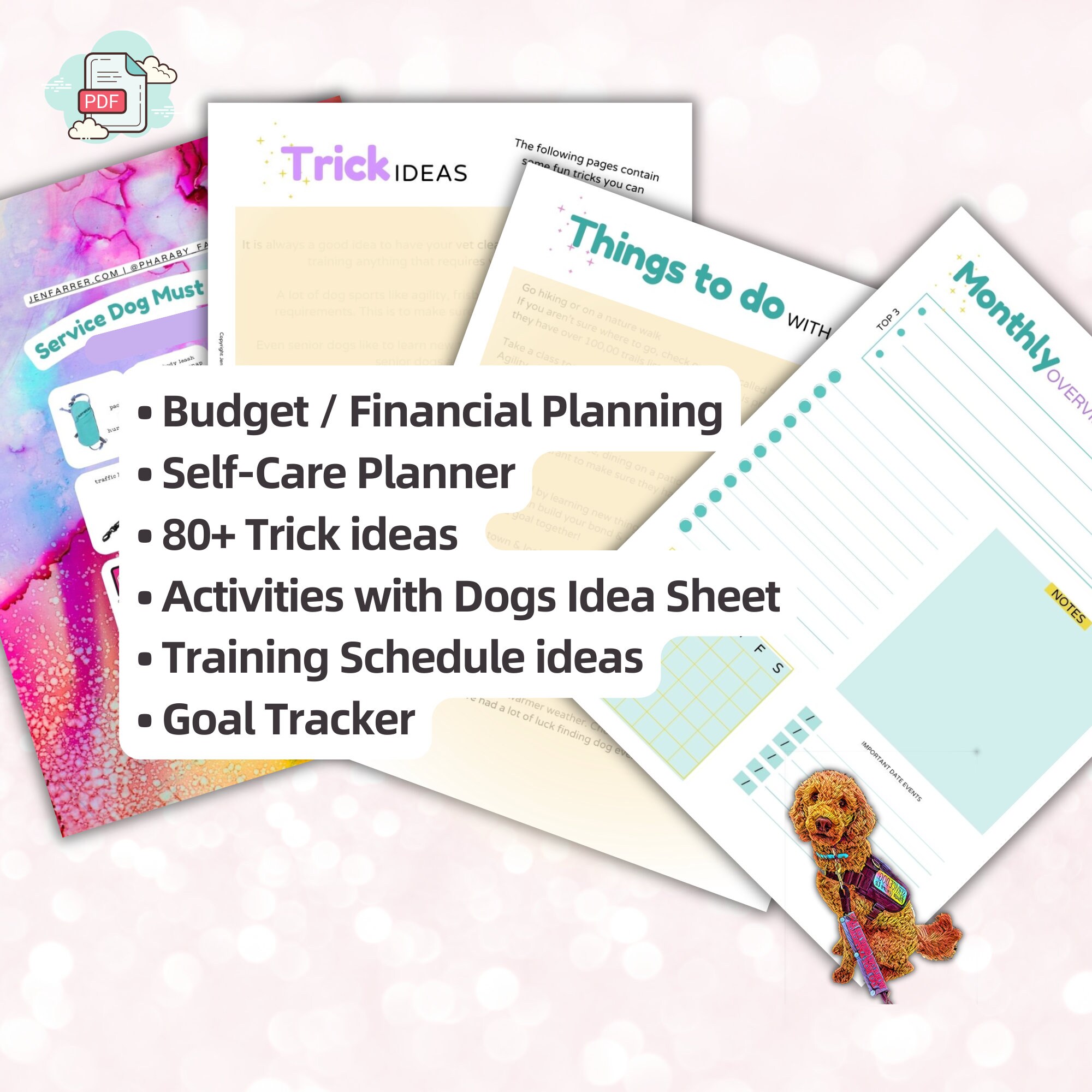 2024 Printable Service Dog Training Planner for Owner Trainers ...