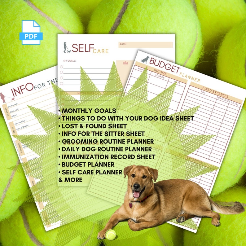 Dog Life Planner Dog Training Checklists Dog Trick Ideas Checklist Dog ...