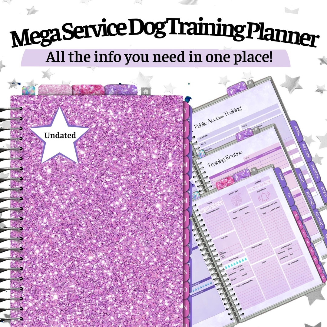Service Dog Training Planner Socialization, Tasks,public Access ...