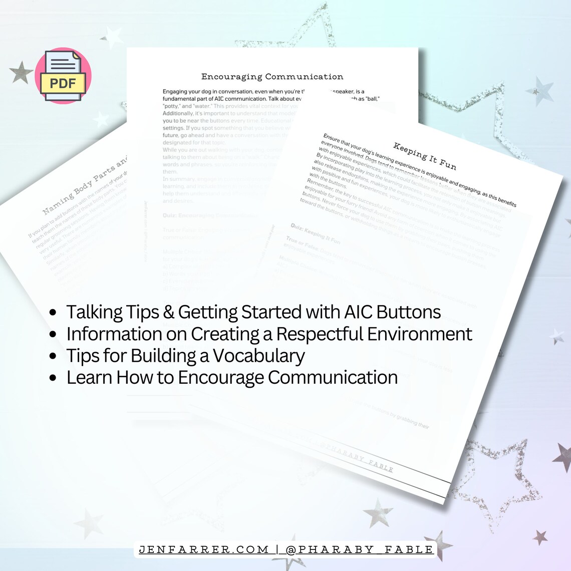 Button up - the AIC Guidebook: Teach Your Dog to Communicate With ...