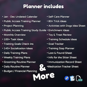 Service Dog Training Planner | Socialization, Tasks,public Access ...