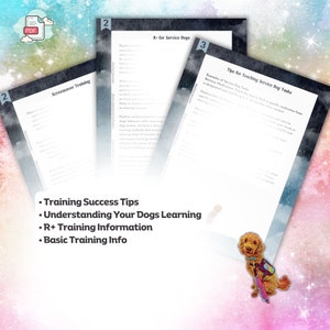 Psychiatric Service Dog Task Training Book for Owner Trainers, Service ...