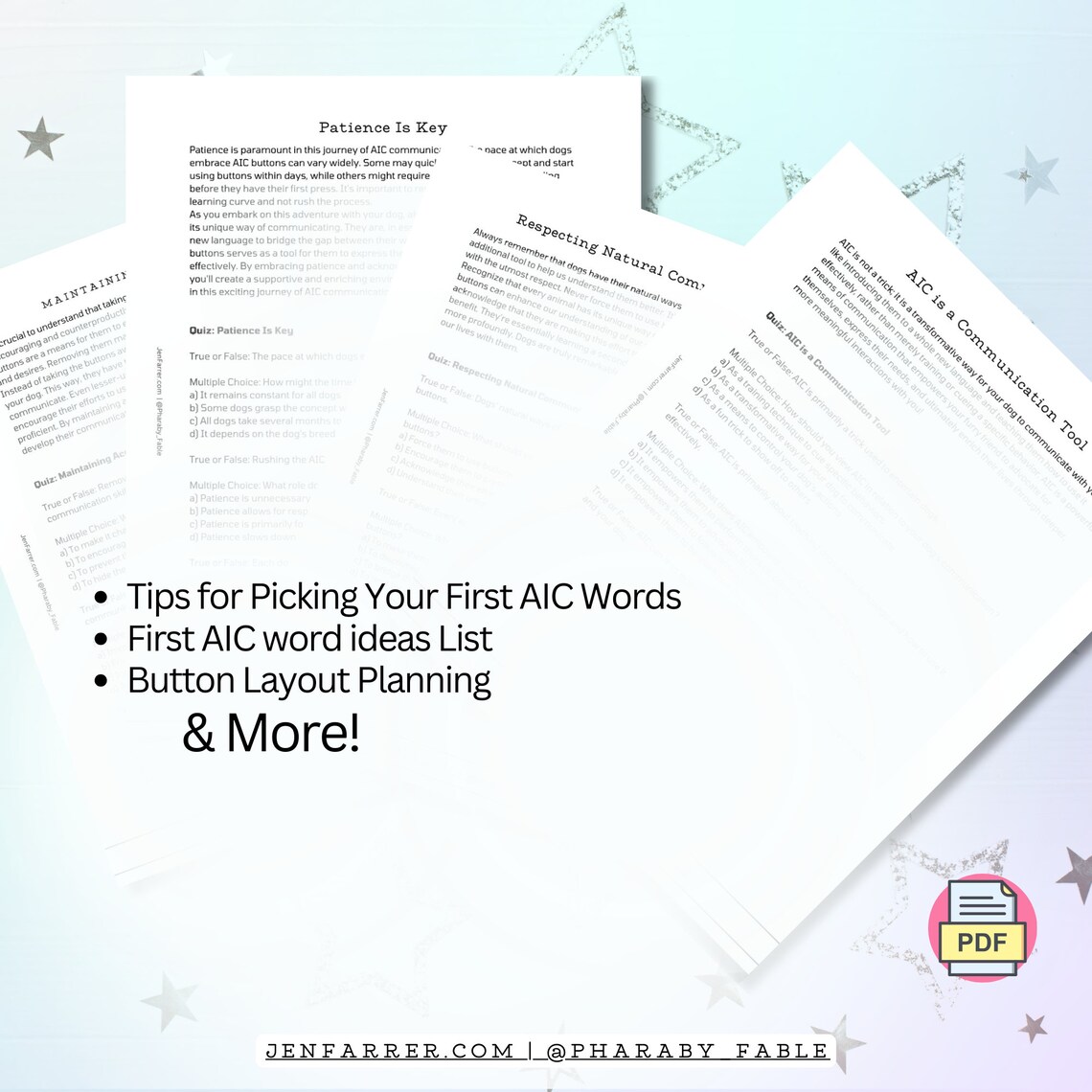 Button up - the AIC Guidebook: Teach Your Dog to Communicate With ...